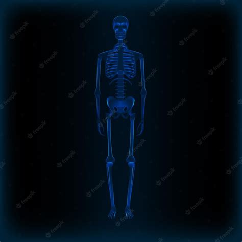 Premium Vector Realistic Human Skeleton Xray Anatomy Medical Image