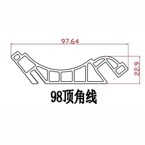 竹木纤维顶角装饰线条二级双眼皮吊顶灯槽线阴角线集成墙板棚角线虎窝淘
