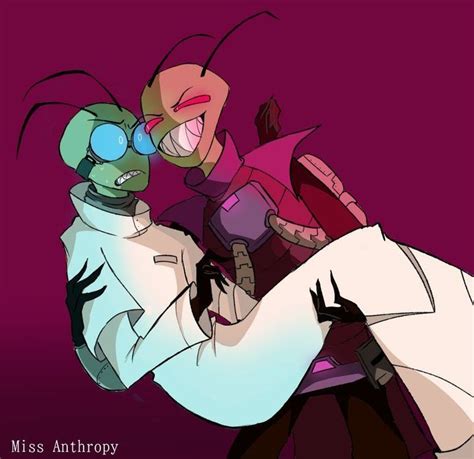 Imágenes De Invasor Zim Y También Imágenes Zadr Donde Dib Es El Uke O