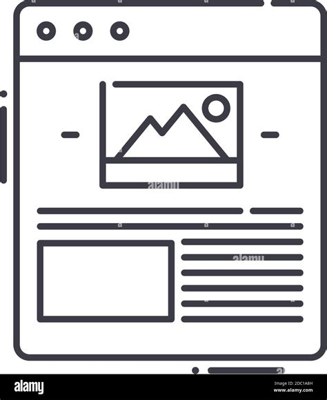 Content Marketing Icon Linear Isolated Illustration Thin Line Vector Web Design Sign Outline