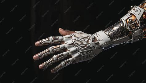 Premium Ai Image Hand Of A Humanoid Robot