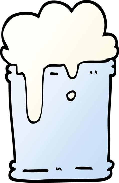 Vector Gradient Illustration Cartoon Fizzy Drink 12470799 Vector Art At