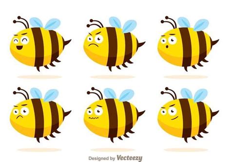 Cute Bee Vector Art Icons And Graphics For Free Download