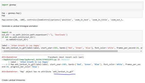 the error in geemap landsat timeseries · gee community geemap
