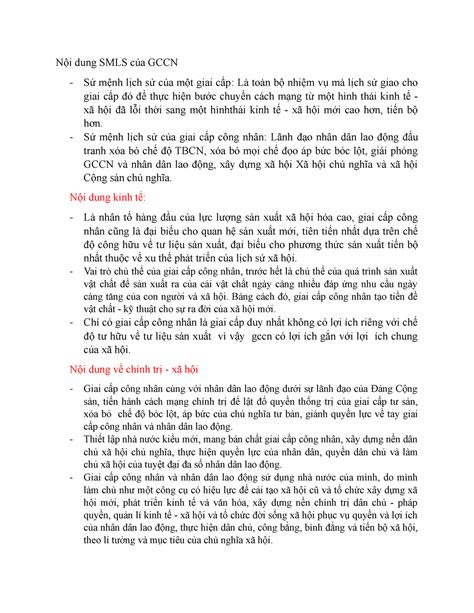 Nội Dung Smls Của Gccn Tóm Tắt Nội Dung Smls Của Gccn Nội Dung Smls