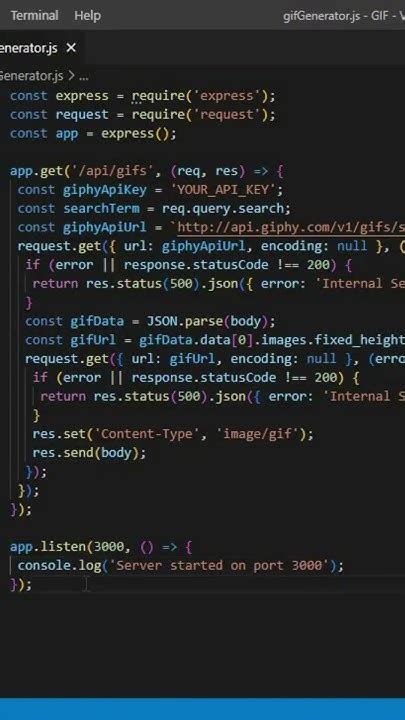 generating api with node js youtube