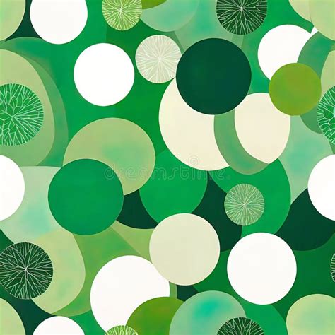 Vector Illustration Green Eco Friendly Mosaic Symbol Seamless
