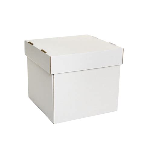 Caixa Transporte Bolo Branco 25x25x25cm Curifest