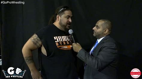 Afa Jr Interview Go Pro Wrestling Youtube