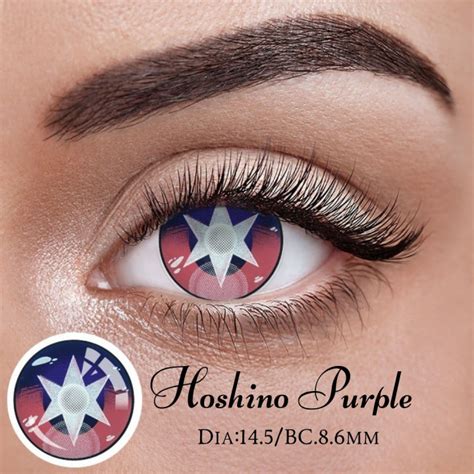 New Cosplay Hoshino Purpleoshi No Ko Color Contact Lens With Regular