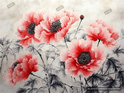 Ai创作图唯美画意虞美人 虞美人油画 手绘工笔蜀葵 油画虞美人 写意虞美人 红牡丹油画 油画牡丹红牡丹 虞美人无框画 红色鲜花壁画 水墨虞美人 银莲花挂画 虞美人装饰画 虞美人挂画 手绘牡丹