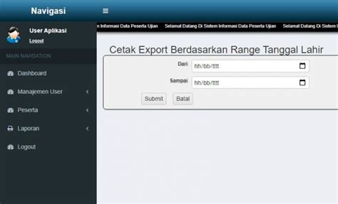 contoh aplikasi export excel dengan php