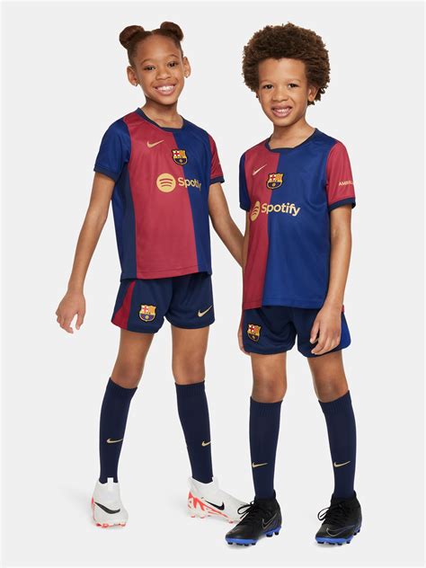 Conjunto Primera Equipación Fc Barcelona 2425 Niñoa Pequeñoa