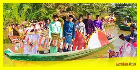26 Sampan Hias Semarakkan Napak Tilas Terusan Semparuk Sambas Times