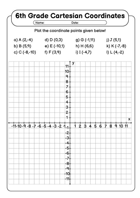 Coordinates Grid Worksheet 6 Grade Coordinate Grid 6th Grade Worksheets Coordinates Math
