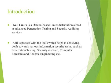 Penetration Test Using Kali Linux Ppt Pdf