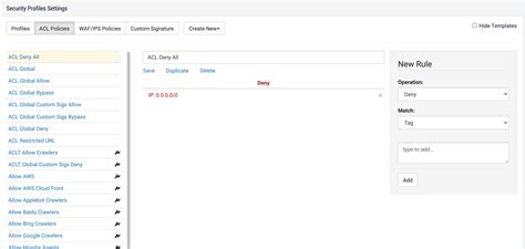 Acl Policies Link11 Waap