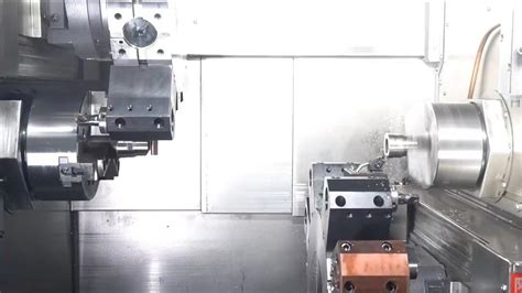 China Cnc Lathe Machine Turning Tool Servo Motor Double Spindle Turning