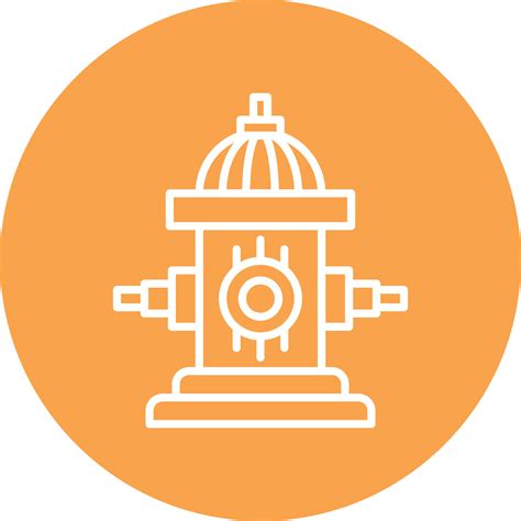 Fire Hydrant Line Circle 9919325 Vector Art At Vecteezy