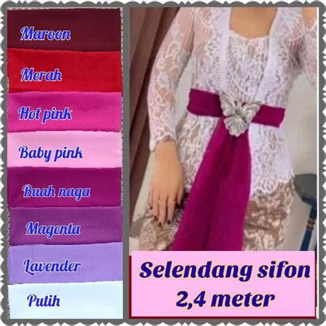 Jual Selendang Bali Selendang Sifon Shopee Indonesia