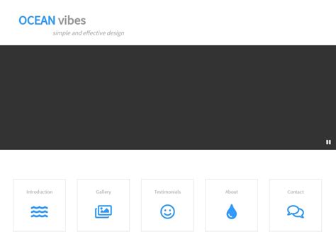 Plantilla Web Gratis Ocean Vibes Plantillas Html Gratuitas