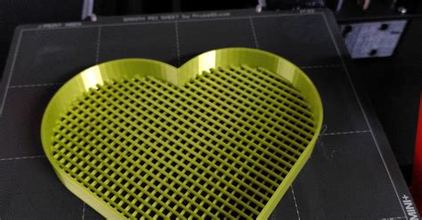 parametric sieve in shape of heart openscad by rixvet download free