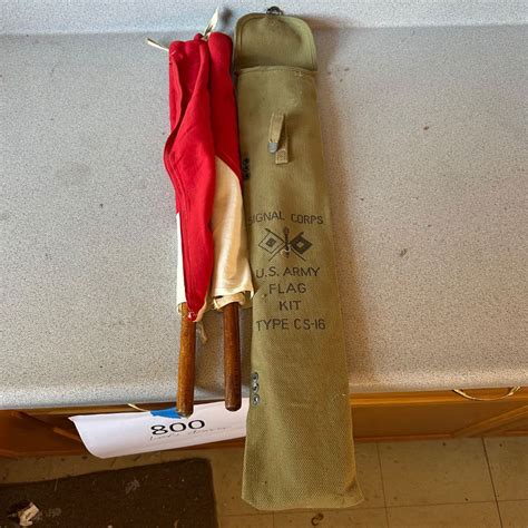 Lot 781 Us Army Signal Corps Flags Slocal Estate Auctions Network