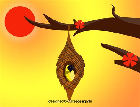 Weaver Bird Vector Free Download
