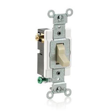 Leviton Cs320 2t 20 Amp 3 Way Toggle Switch Commercial Almond