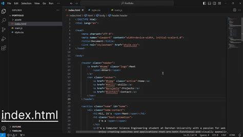 Video Meet Akbari On Linkedin Codsoftinternship Webdevelopment Portfolio Html Css