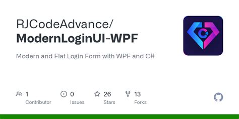 Modernloginui Wpfwpf Loginformsln At Main · Rjcodeadvancemodernloginui Wpf · Github