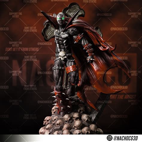 🎨 Fan Art Spawn Statue・ Stl File For ・cults