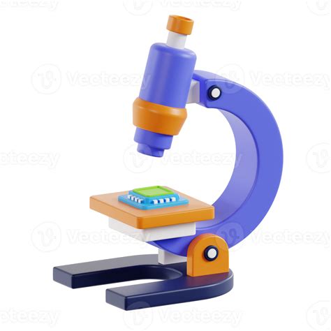 Microscope 3d Icon Realistic Microscope 3d Chemistry Pharmaceutical