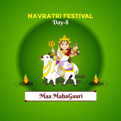 Goddess Mahagauri Stock Illustrations 51 Goddess Mahagauri Stock