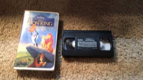 Opening To The Lion King 1995 Vhs Youtube