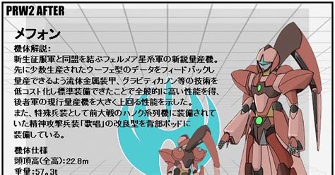Prw2メカ 【prw2】メフォン【新生征服軍】 Sayum依頼募集中のマンガ Prw2 新生征服軍 Prw2アフター Pixiv