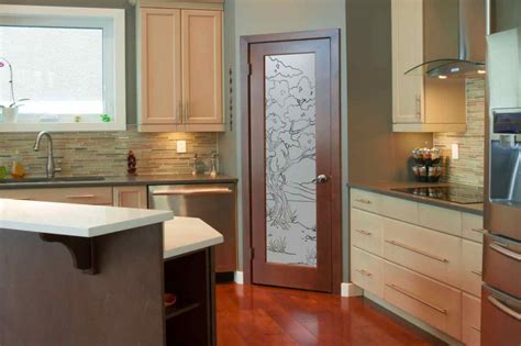 Showroom Worthy Frosted Glass Pantry Doors Sans Soucie Art Glass