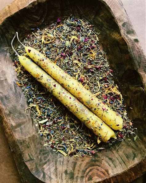 Litha Hand Dipped Beeswax Candles Ritual Candles Candle Magic Beeswax Candles