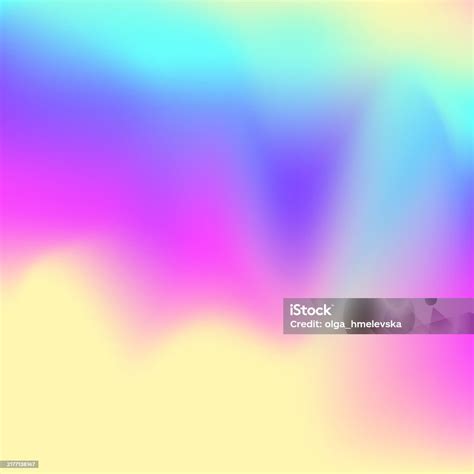 홀로그램 그라데이션 무지개 빛깔의 질감 유니콘 호일 리퀴드 라이트 홀로그램 텍스처 팝 이미지 소프트 지오메트리 초대 보라색 복고풍 배경입니다 핑크 홀로그램 그라디언트 0명에