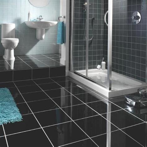 Shiny Black Bathroom Tiles Everything Bathroom