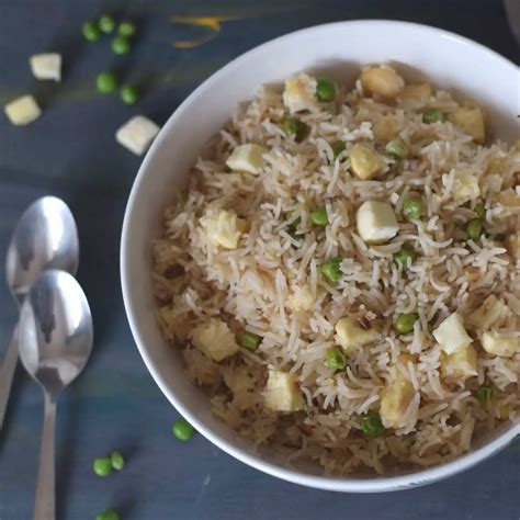 Matar Paneer Pulao Peas Paneer Pulao Recipe Motions And Emotions