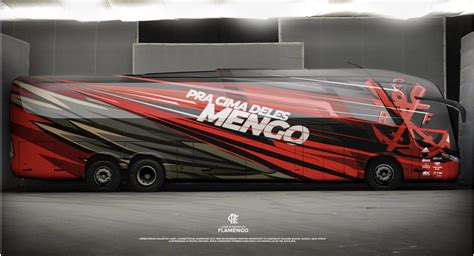 Flamengo define layout do ônibus oficial para