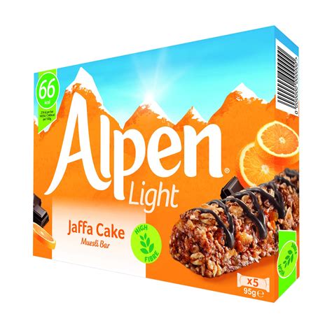 Original Alpen Light Jaffa Cake Cereal Bars Imported