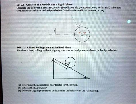 SOLVED DM Collision Of A Particle And A Rigid Sphere Calculate The Differential Cross