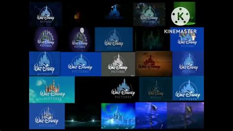 All 25 Walt Disney Pictures Logos With Sound Youtube