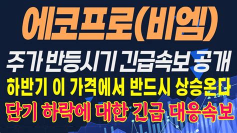 에코프로주가 에코프로비엠주가 주가 반등시기 긴급속보 머티리얼즈 상장 초대박 이슈 이때부터 무조건 주가 상승 할 수밖에