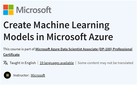create machine learning models in microsoft azure ~ computer languages