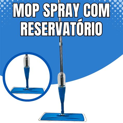 Mop Spray Reservatório Mágico Rodo de Limpeza Microfibra Esfregão