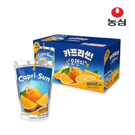 농심 카프리썬 오렌지 200ml X 10 1박스 홈플러스 택배배송