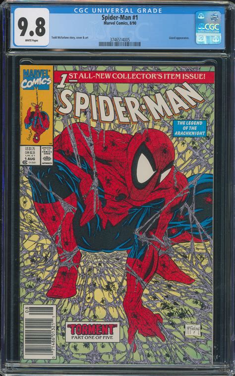 Spider Man 1 1991 Newsstand Upc Variant Cgc 9 8 Happy Comics